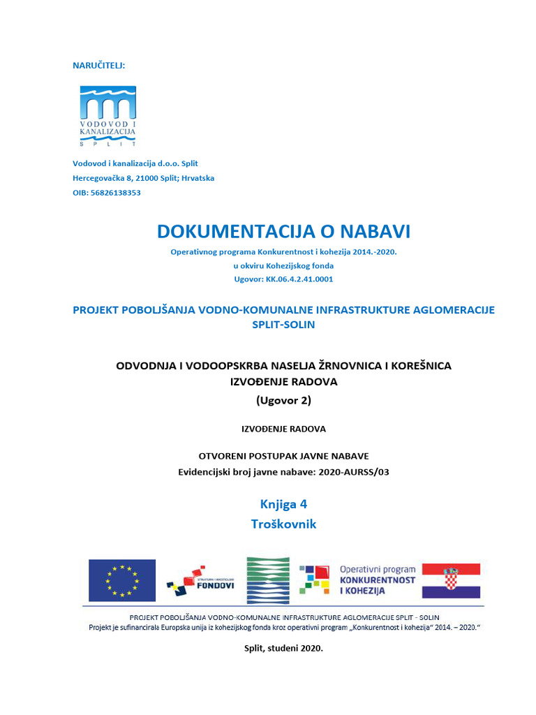 P2 - Knjiga 4 - Troškovnik - Preambula - Rev.5 | PDF