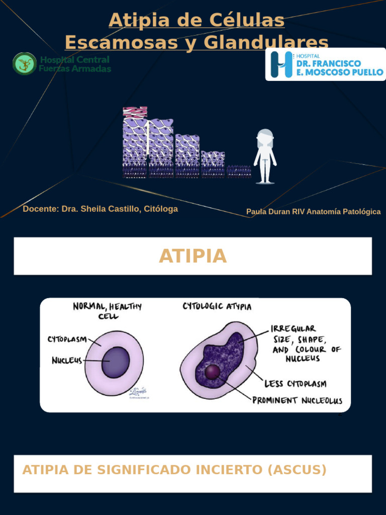 Atipia Celular en Citología Ginecológica | PDF | Anatomía ...