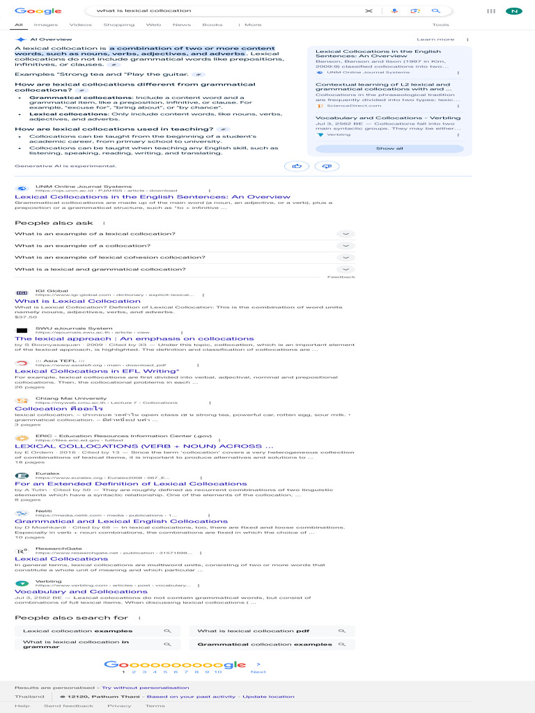 Understanding Lexical Collocations | PDF | Adjective | Word