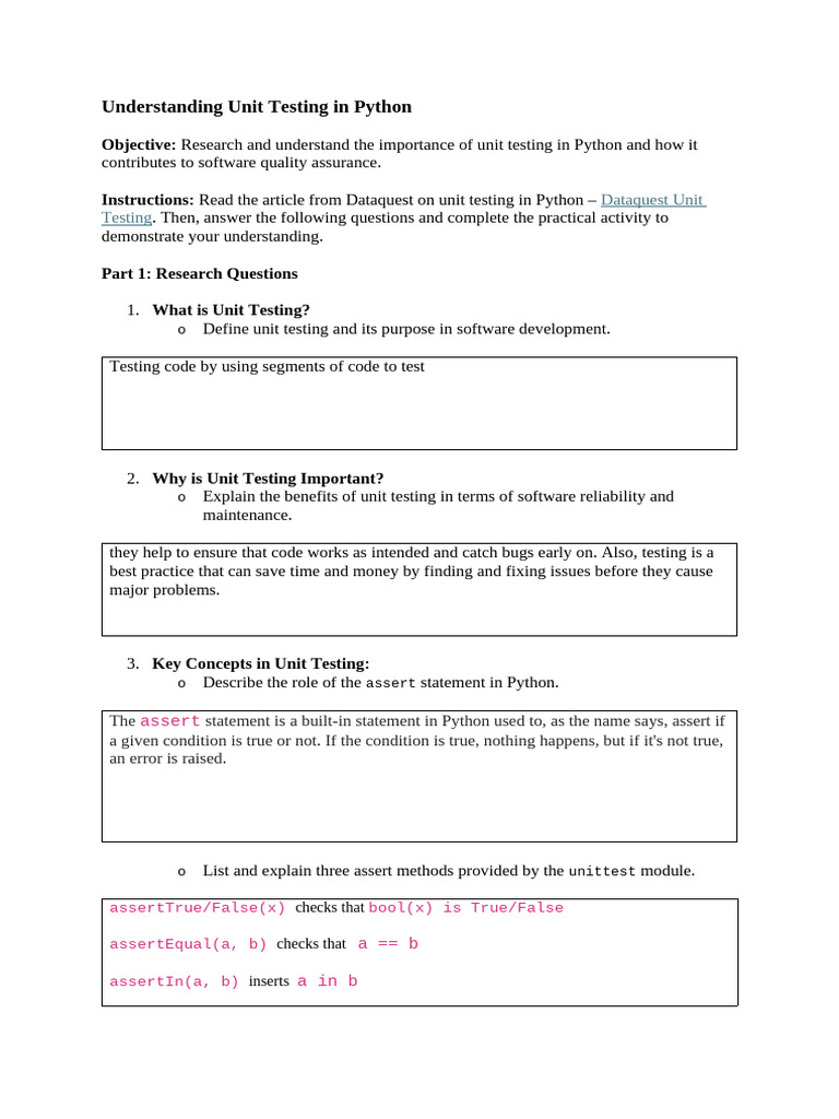 Understanding Unit Testing | PDF | Unit Testing | Software Engineering