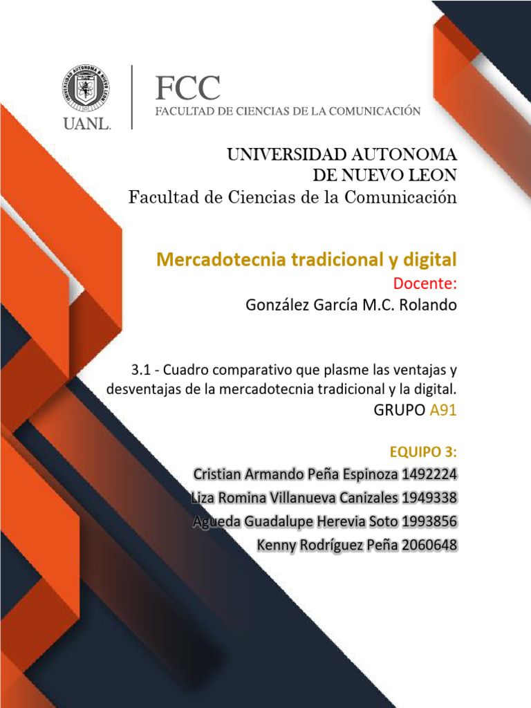 EQUIPO3 A91_ACT 3.1 | PDF | Marketing | Publicidad