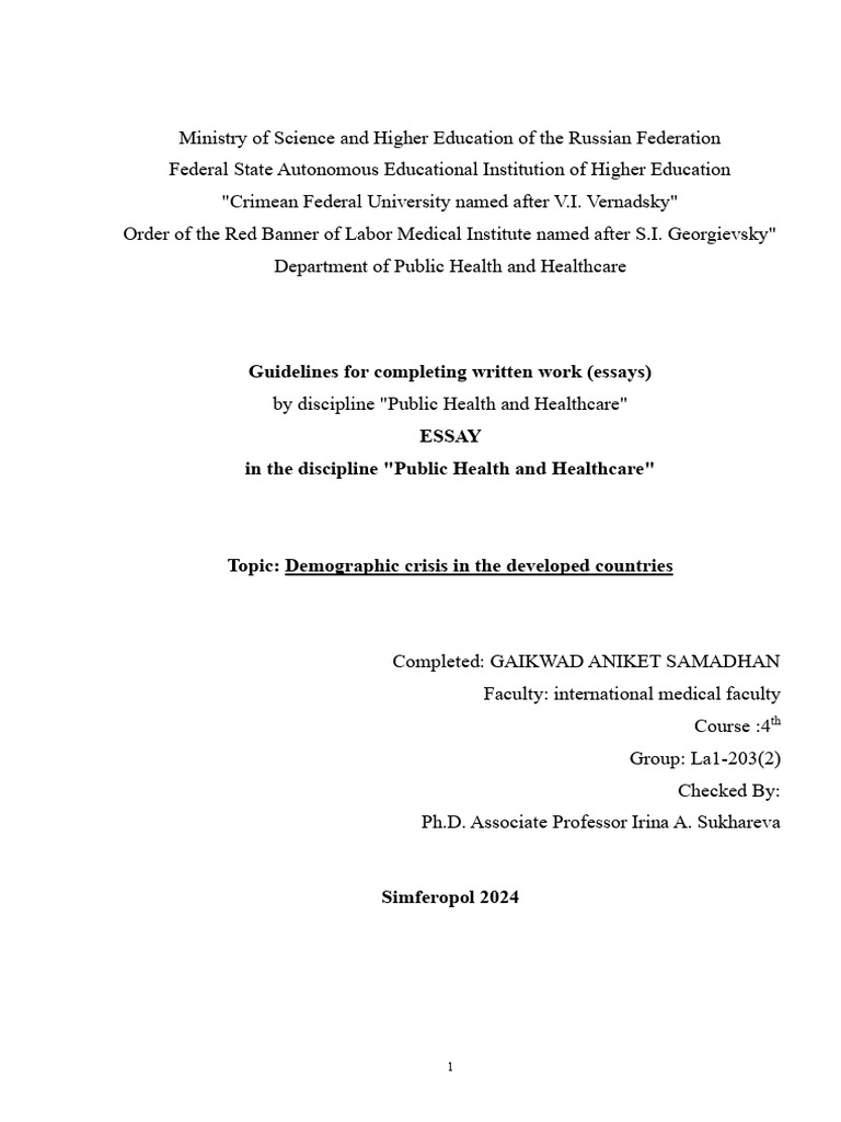 Demographic Crisis in Developed Countries | PDF | Population Growth ...
