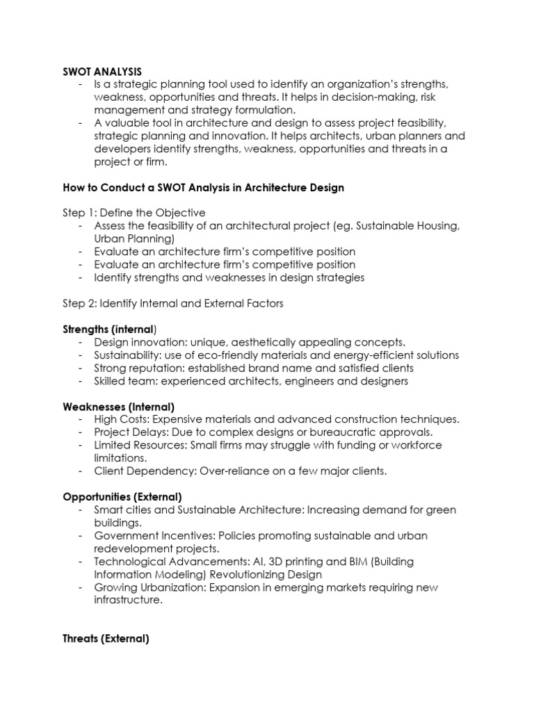 Swot Analysis | PDF | Swot Analysis | Sustainability