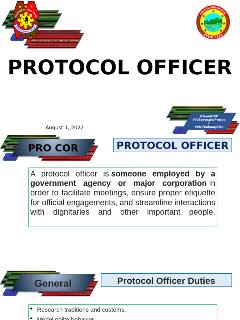 Protocol Officer Responsibilities Overview | PDF