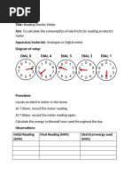 Electric Meter Reading | PDF