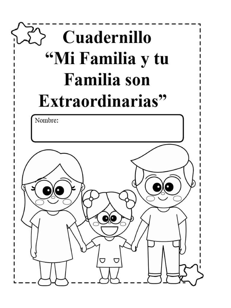 Cuadernillo Mi Familia y Tu Familia Son Extraordinarias | PDF | Familia ...