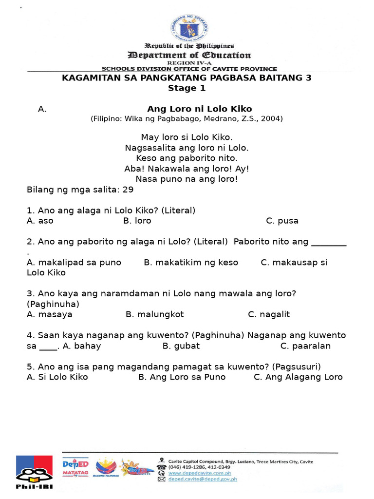 Grade3 Reading Material - GST | PDF