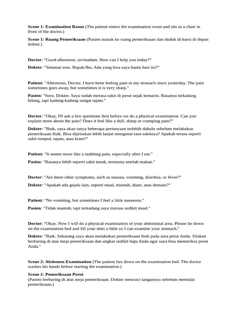 Dialog Skenario Roleplay | PDF