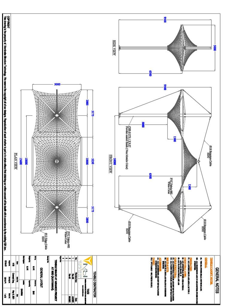 01 General Layout Shop Drawing - 1 | PDF