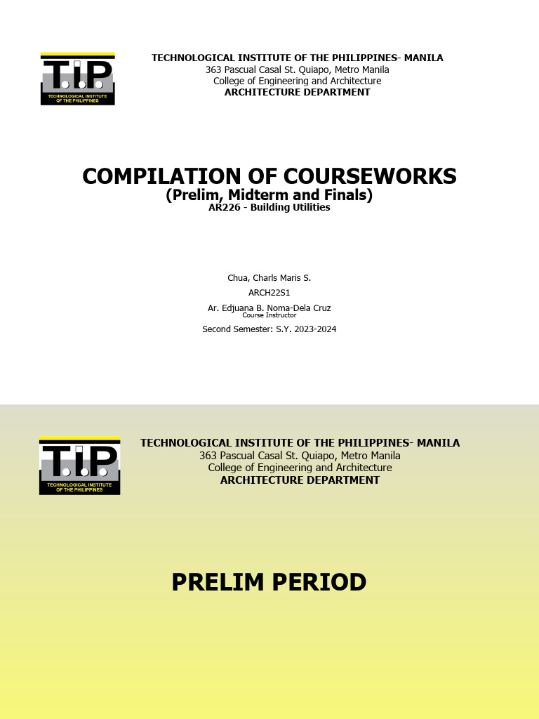 Compilation of Courseworks: (Prelim, Midterm and Finals) | PDF