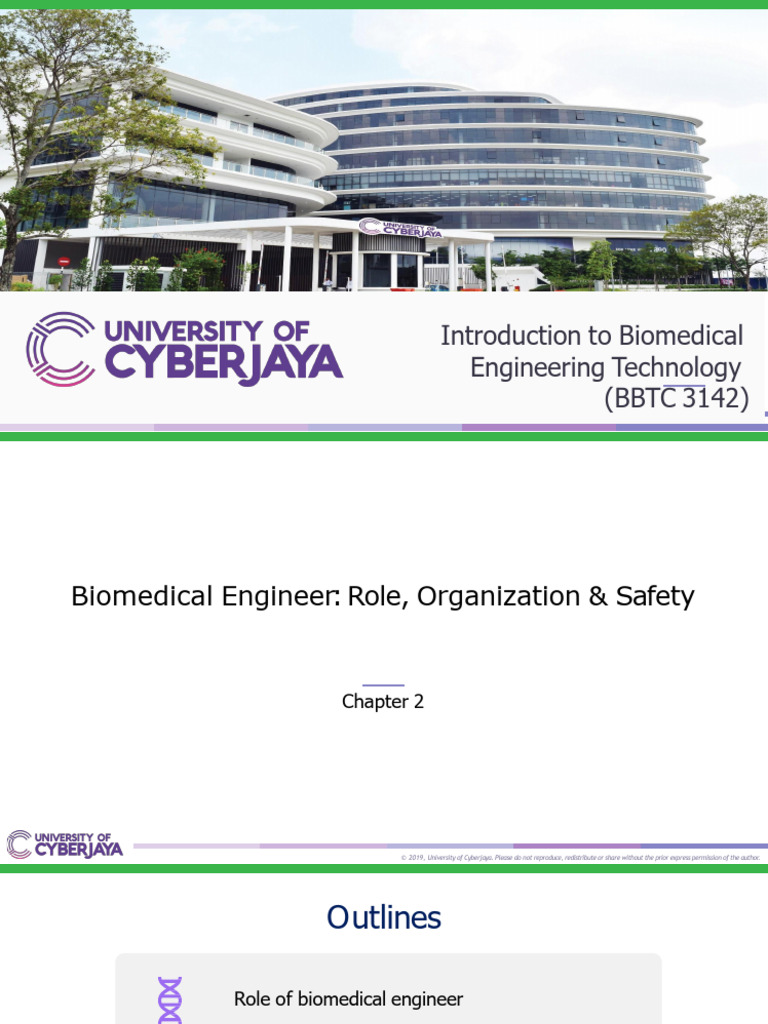 Chapter 2 - BIOMEDICAL ENGINEER (Role - Organization & Safety) | PDF ...