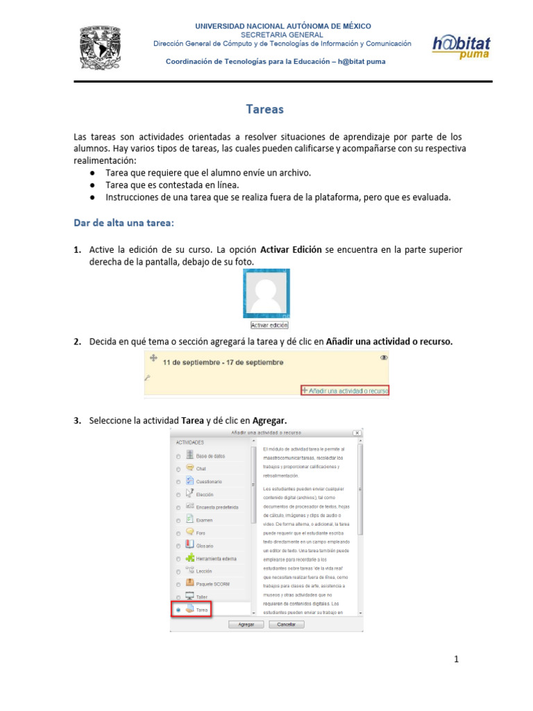 Recurso Tarea | PDF | Moodle | Informática