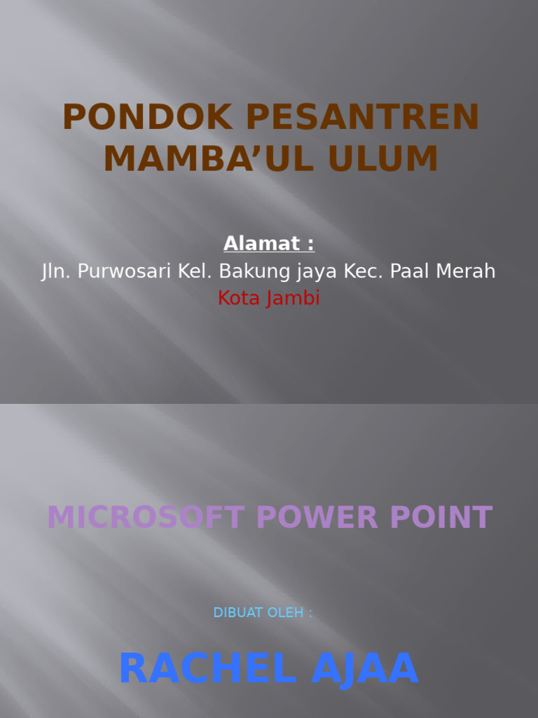 Tugas Power Point | PDF
