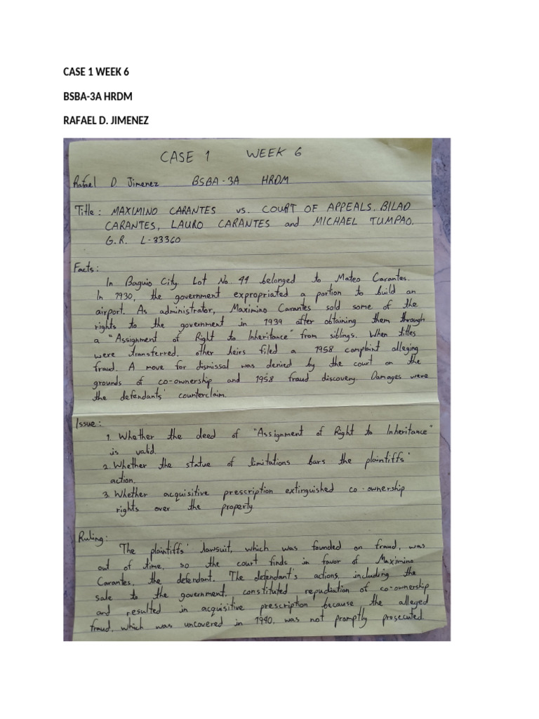 CASE 1 WEEK 6-WPS Office | PDF