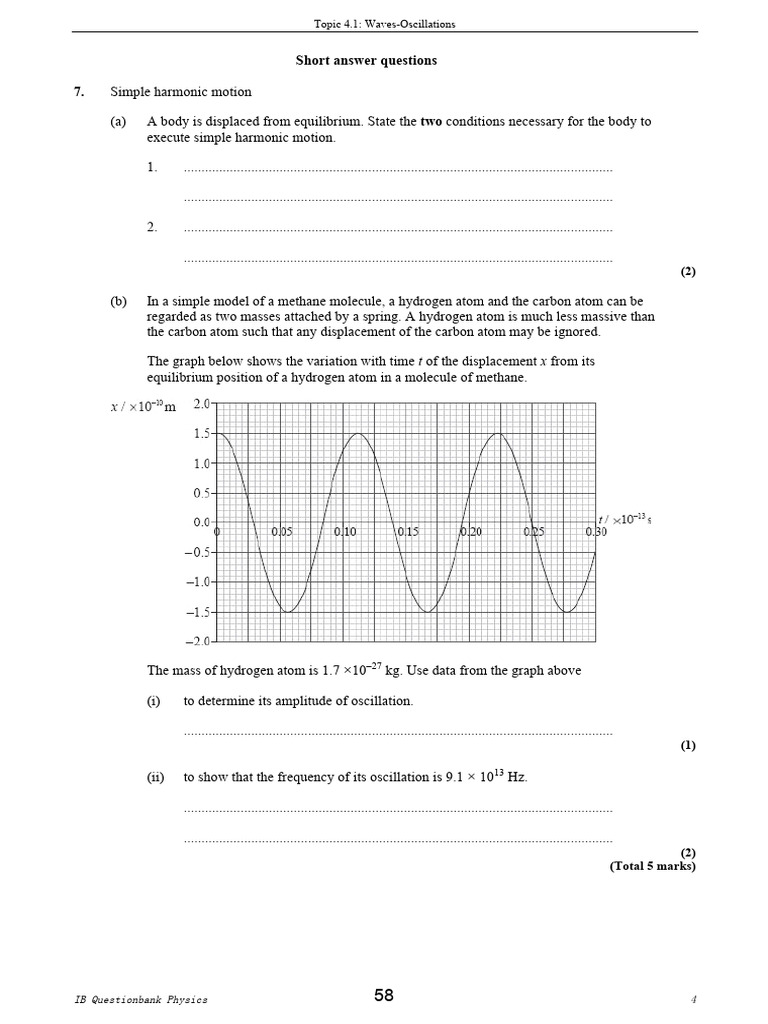 Oscilaciones - Guía Final G11 | PDF | Oscillation | Motion (Physics)