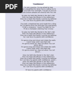 Confidence: Lyrics by Sanctus Real | PDF