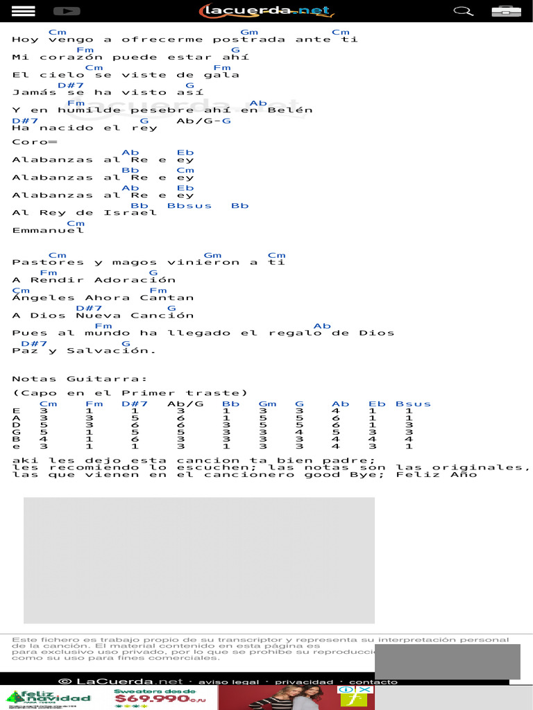 ALABANZAS AL REY, Marcela Gandara Acordes | PDF