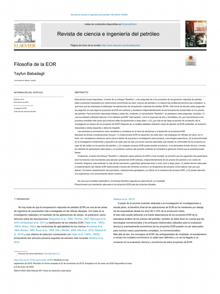 7.-Main Philosophy of EOR | PDF | Petróleo | Física