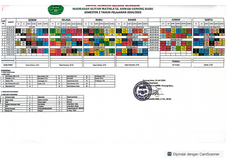 Jadwal Real Ngajar | PDF