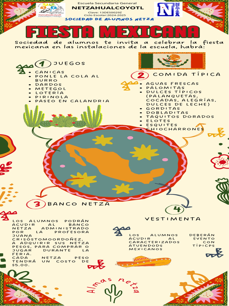 Fiesta Mexicana Escolar 2024-2025 | PDF