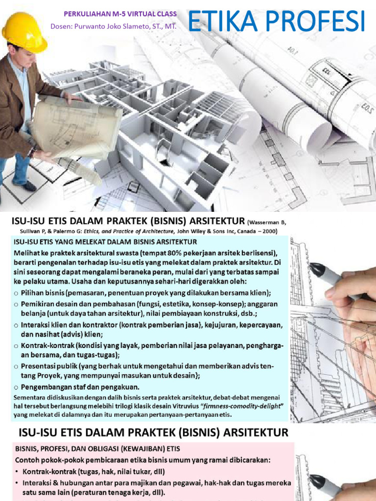 M-5 Isu-Isu Etis Dalam Praktek Profesi Arsitek | PDF