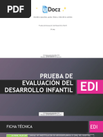 Manual Prueba EDI. Sección I Evaluacion Del Desarrollo | PDF