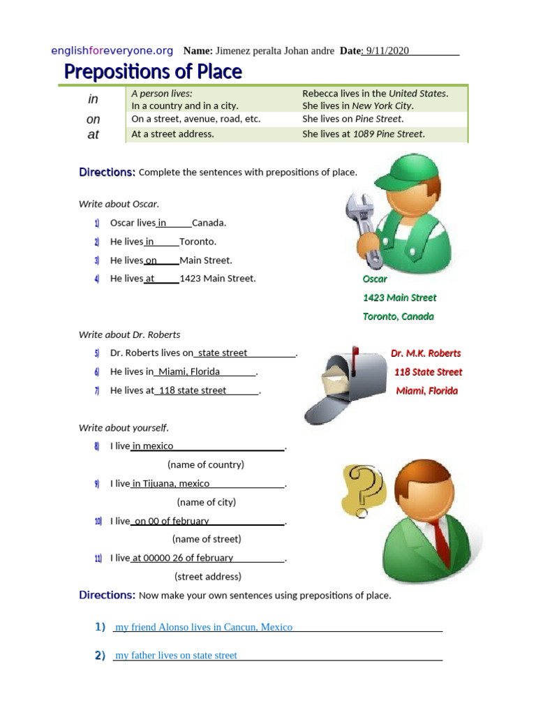 Activity7 Prepositions | PDF | Syntax