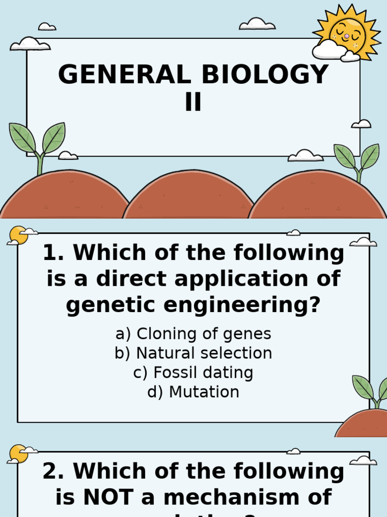 Summative Test in Gen Bio 2 | PDF | Evolution | Natural Selection
