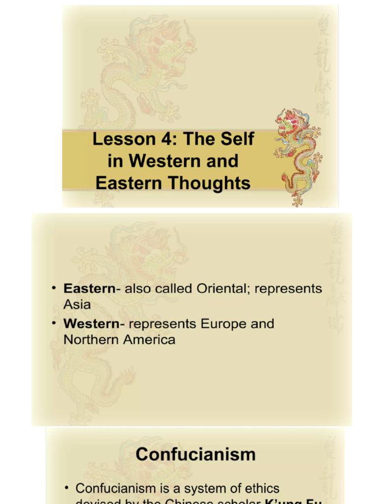 Eastern vs. Western Thought Comparison | PDF