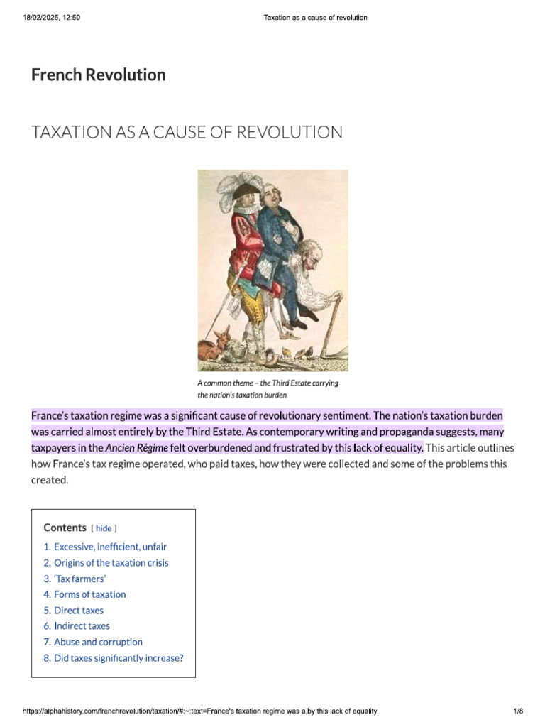 French Revolution Causes | PDF