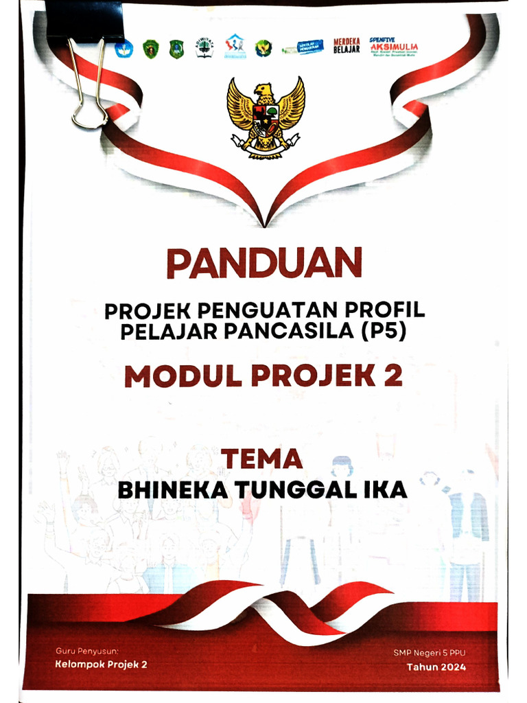 Modul Projek P5 Tema - Bhineka Tunggal Ika | PDF