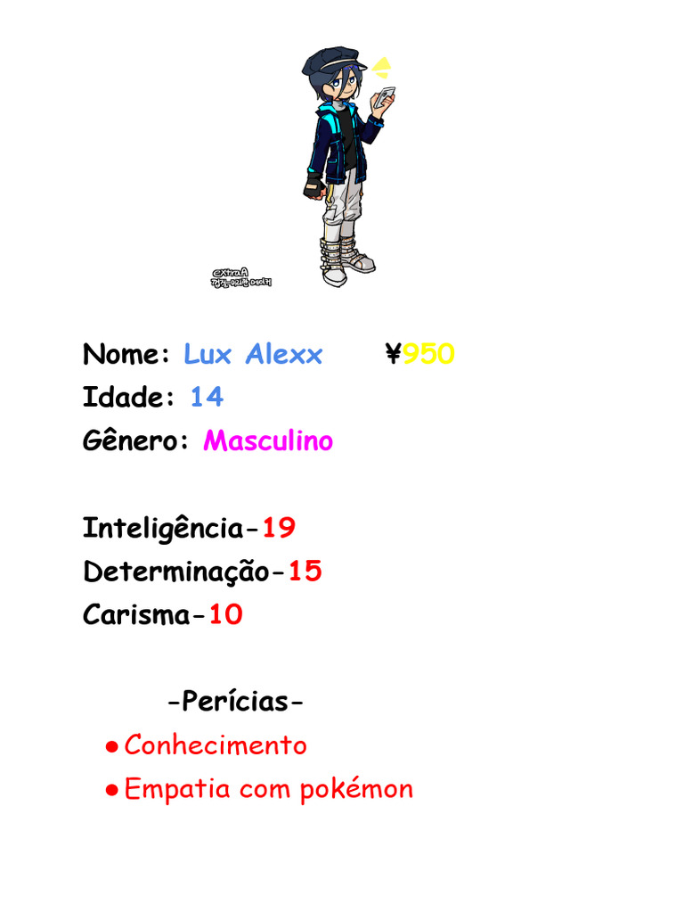 Ficha Pokémon | PDF
