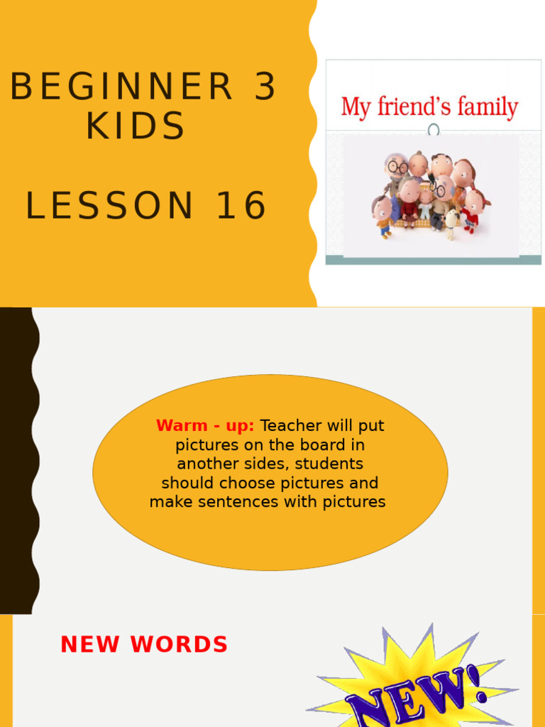 Beginner 3 Kids Lesson 16 | PDF