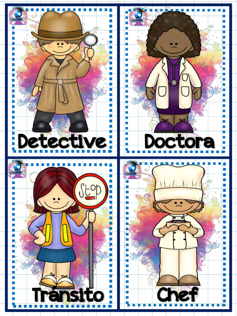 Tarjetas Oficios y Profesiones | PDF