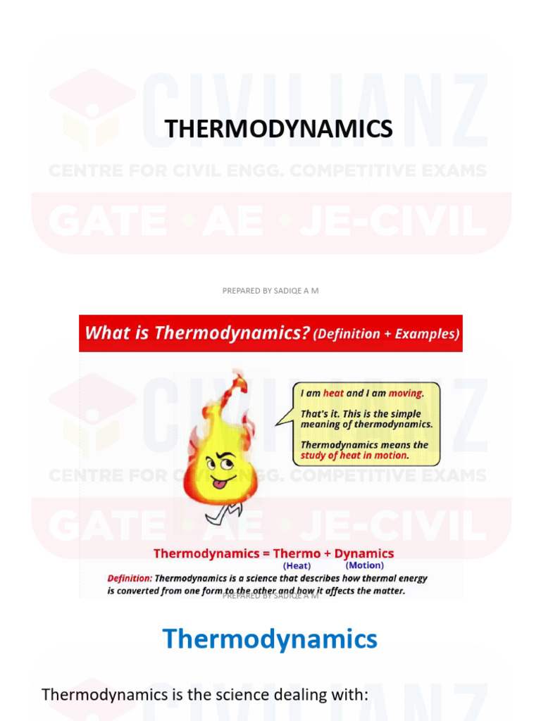 Thermodynamics - Full Note Overseer July | PDF | Heat | Temperature