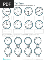 Digital Time: Quarter Past Guide | PDF