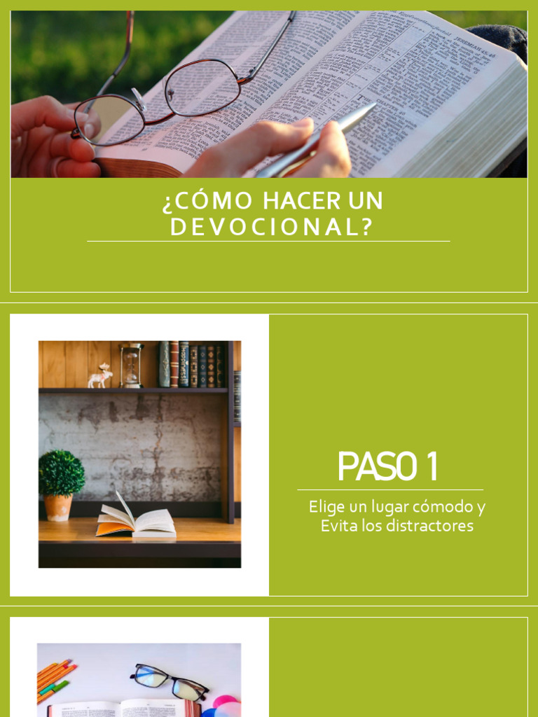 Como hacer un devocional - Guia | PDF | Oración | Contenido del Nuevo ...