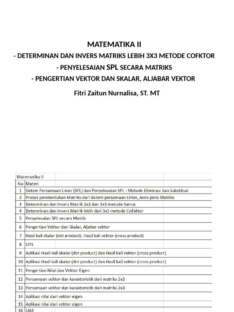 Menghitung Determinan Matriks 4x4 | PDF