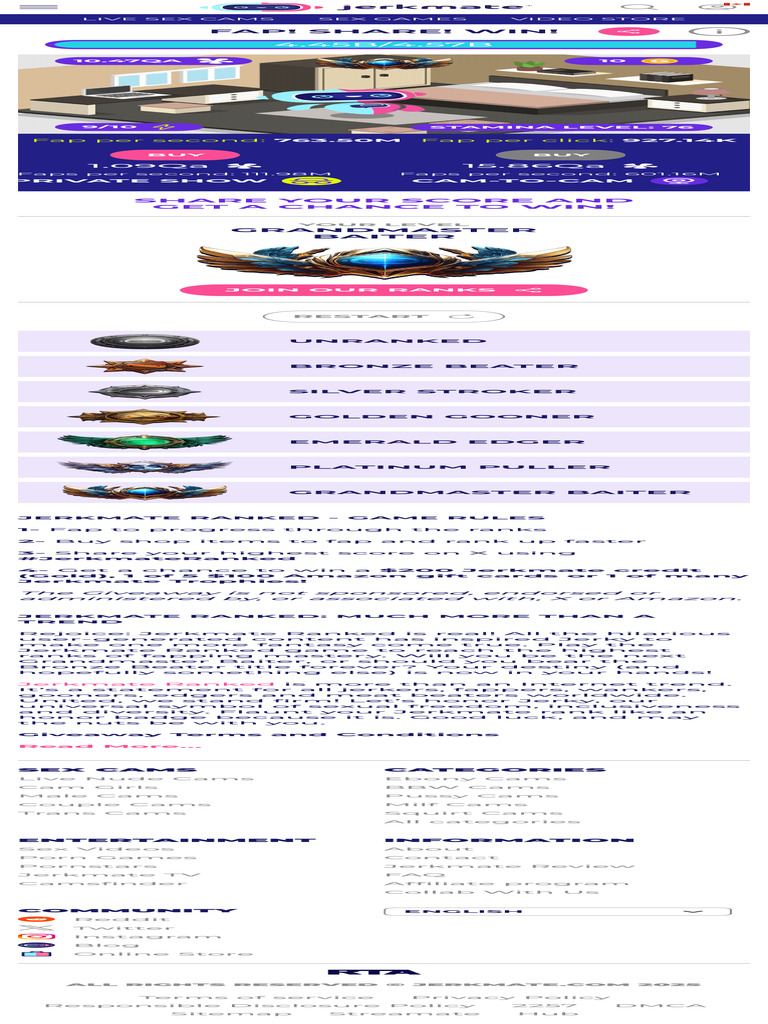 Jerkmate Ranked Play The Game! | PDF | World Wide Web | Internet & Web