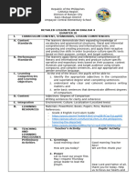 Detailed Lesson Plan in English Grade 4 Q3 W3 Melc Based | PDF | Teachers | Drink