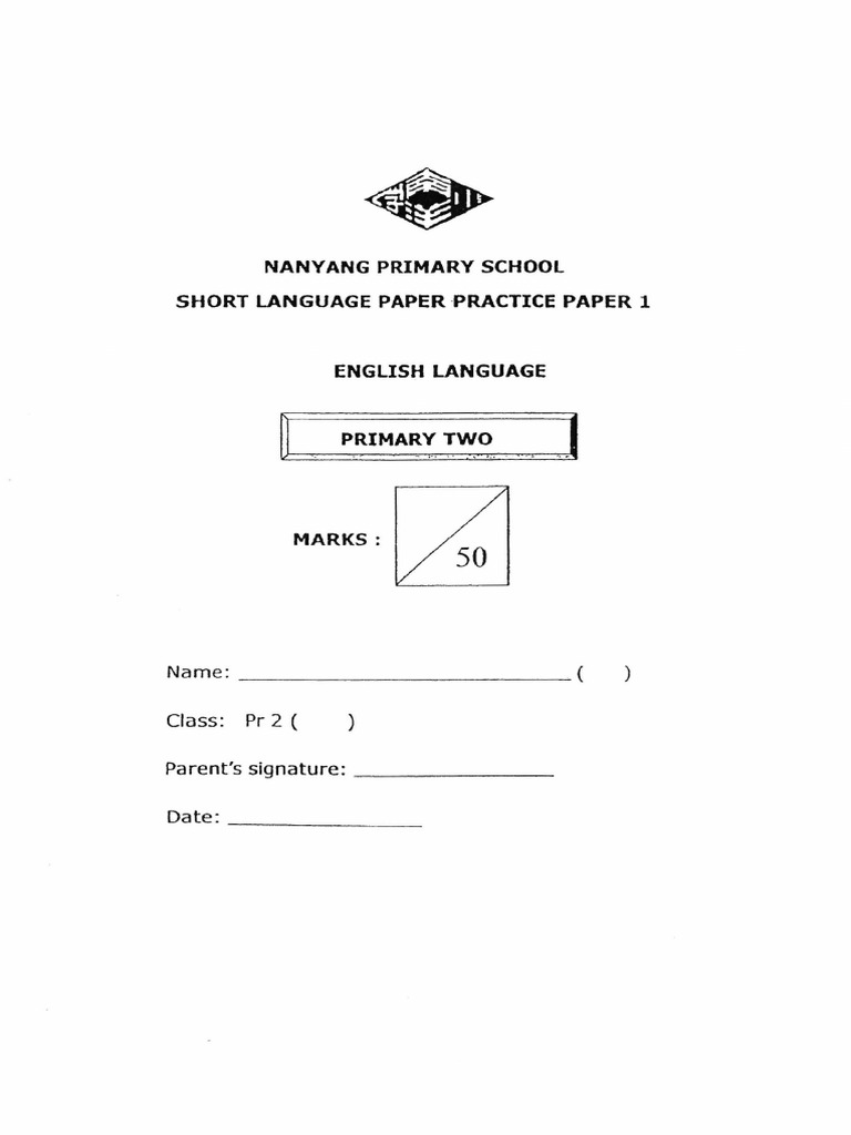 2023 P2 English Practice Paper 1 Nanyang | PDF