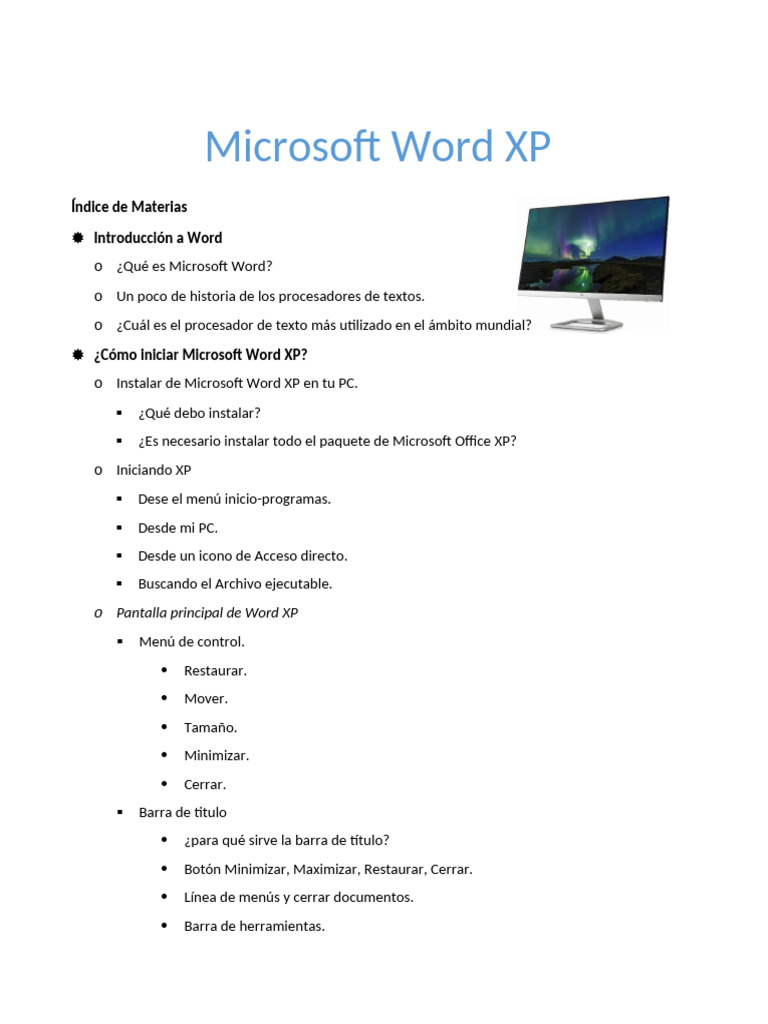 Guía Completa de Microsoft Word XP | PDF