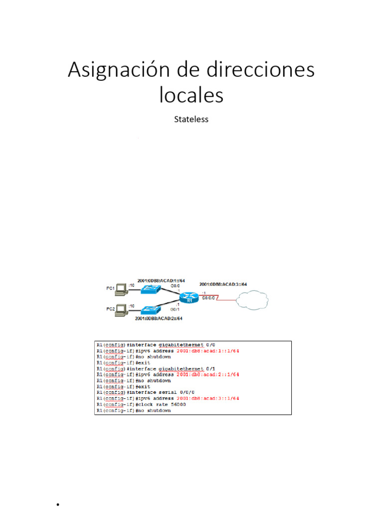 Configuración de IPv6 Stateless | PDF | Yo Pv6 | Enrutador (Computación)