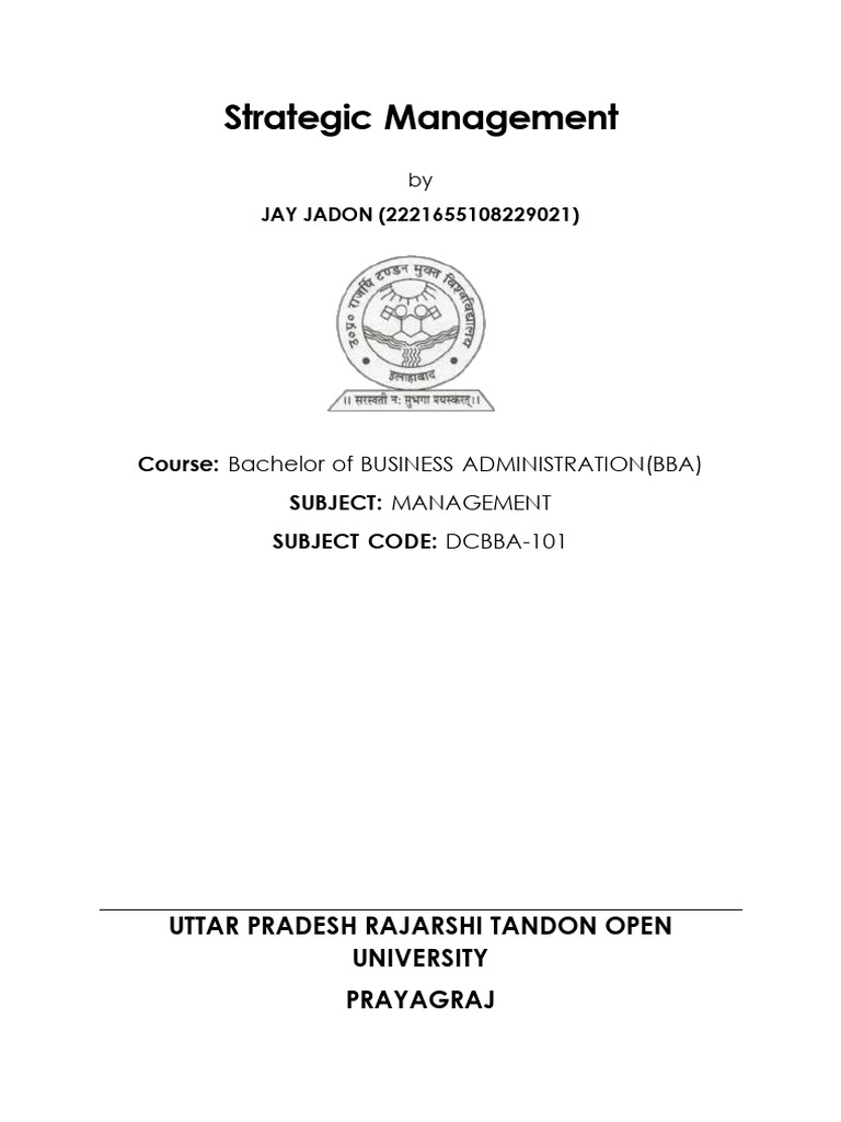 Understanding Strategic Management Concepts | PDF | Market Segmentation | Customer Relationship ...