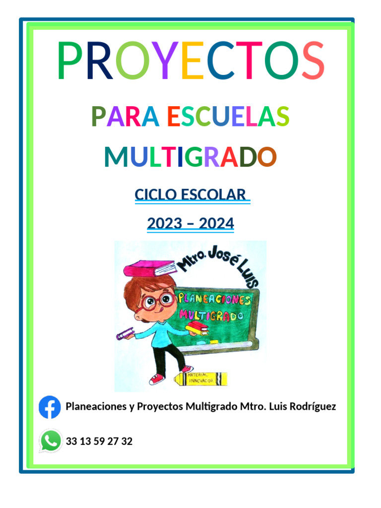 Proyectos para Escuelas Multigrado | PDF | Cumpleaños | Pensamiento