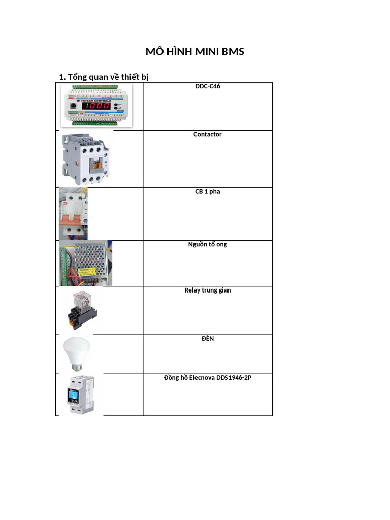 Mô Hình Mini Bms | PDF