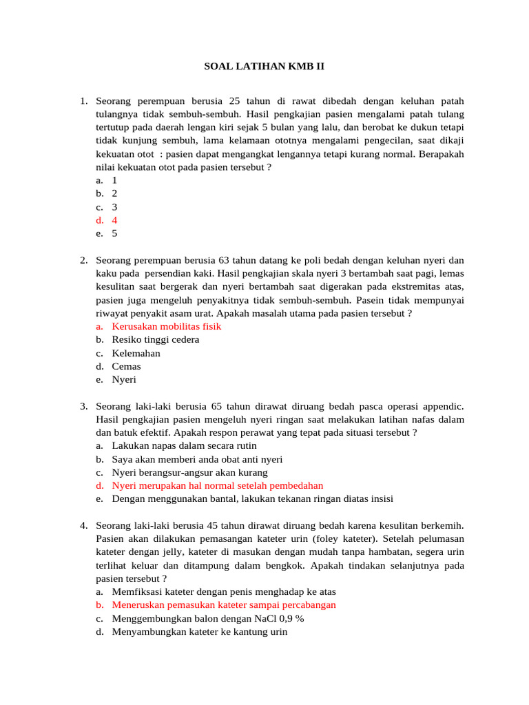 Soal Vignet Profesi KMB Ii | PDF