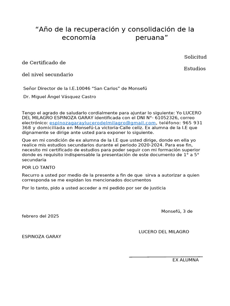 Año de La Recuperación y Consolidación de La Economía Peruana | PDF