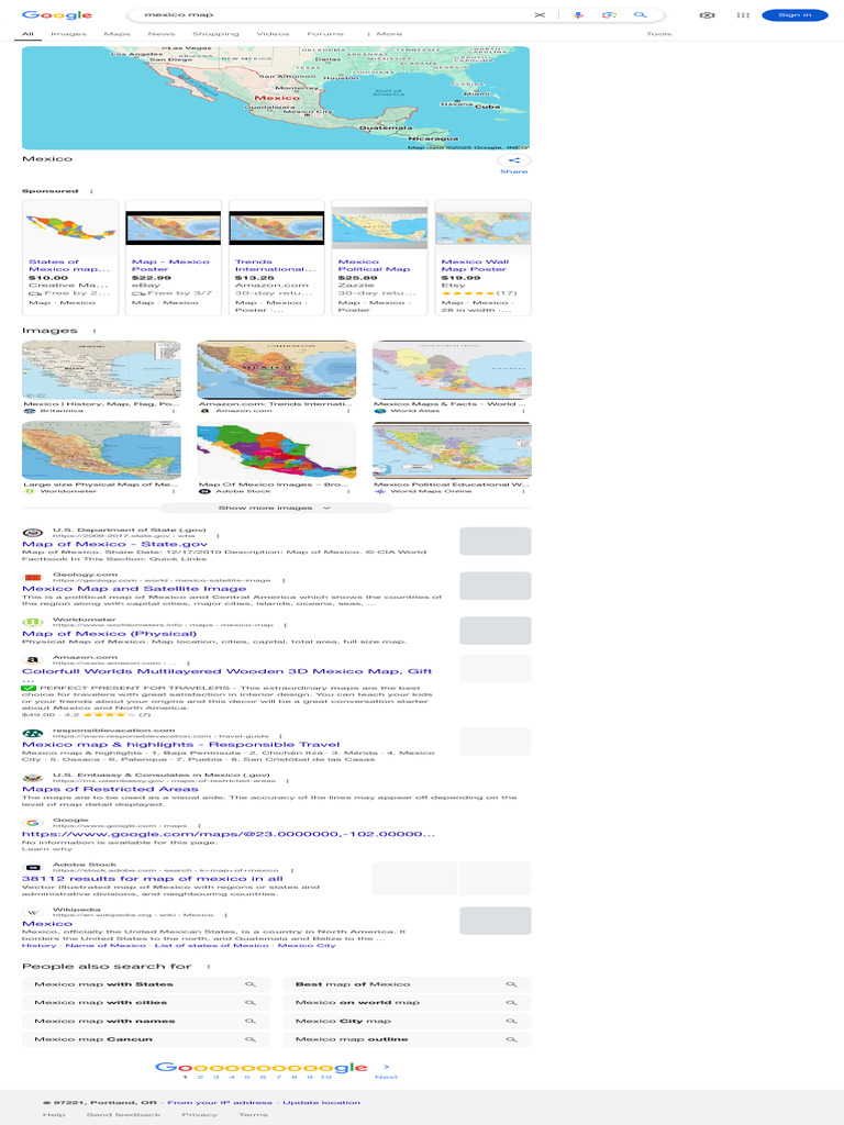 Mexico Map - Google Search | PDF