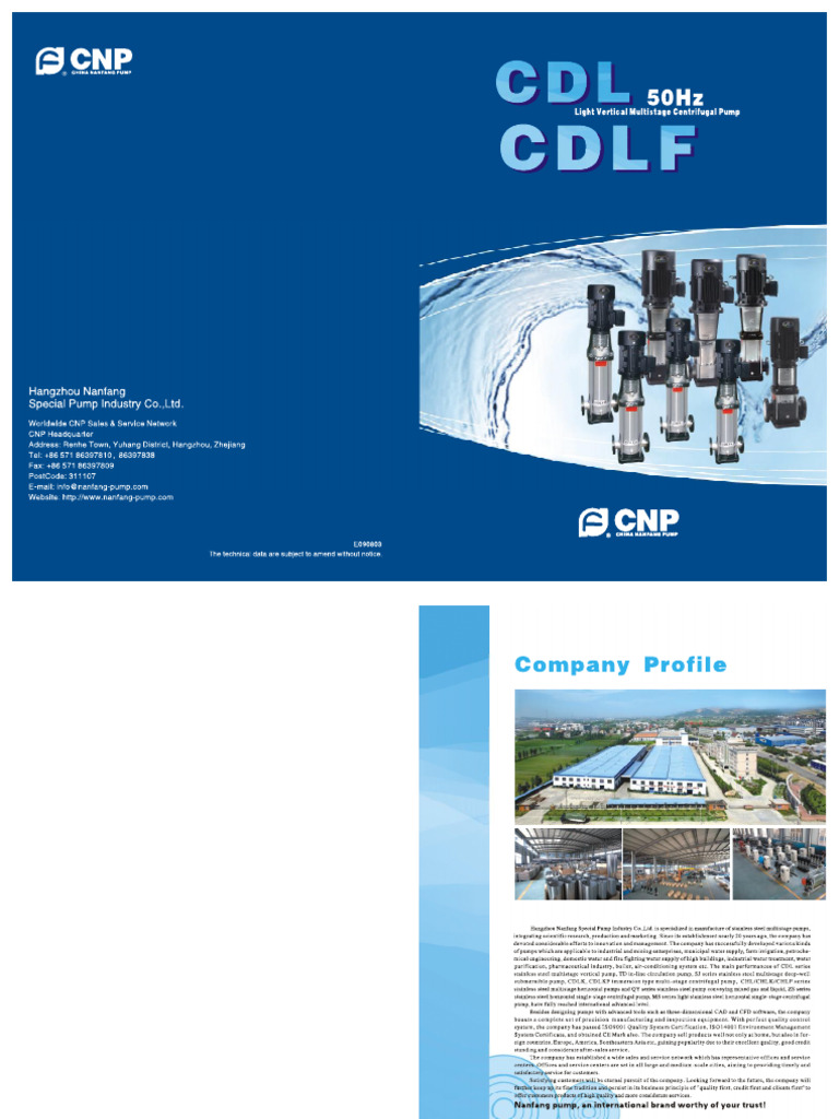 catalog_may_bom_CNP_serie_CDLF | PDF